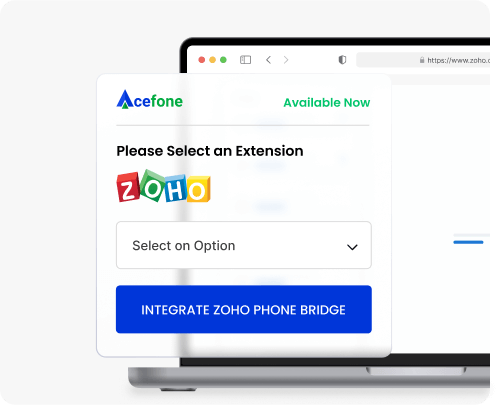 Integrate Zoho CRM with Acefone's Cloud Phone System & VoIP Services